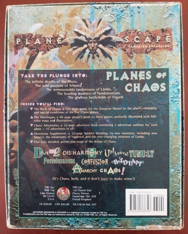 Planescape Campaign Expansion: Planes of Chaos Box - Advanced Dungeons ...