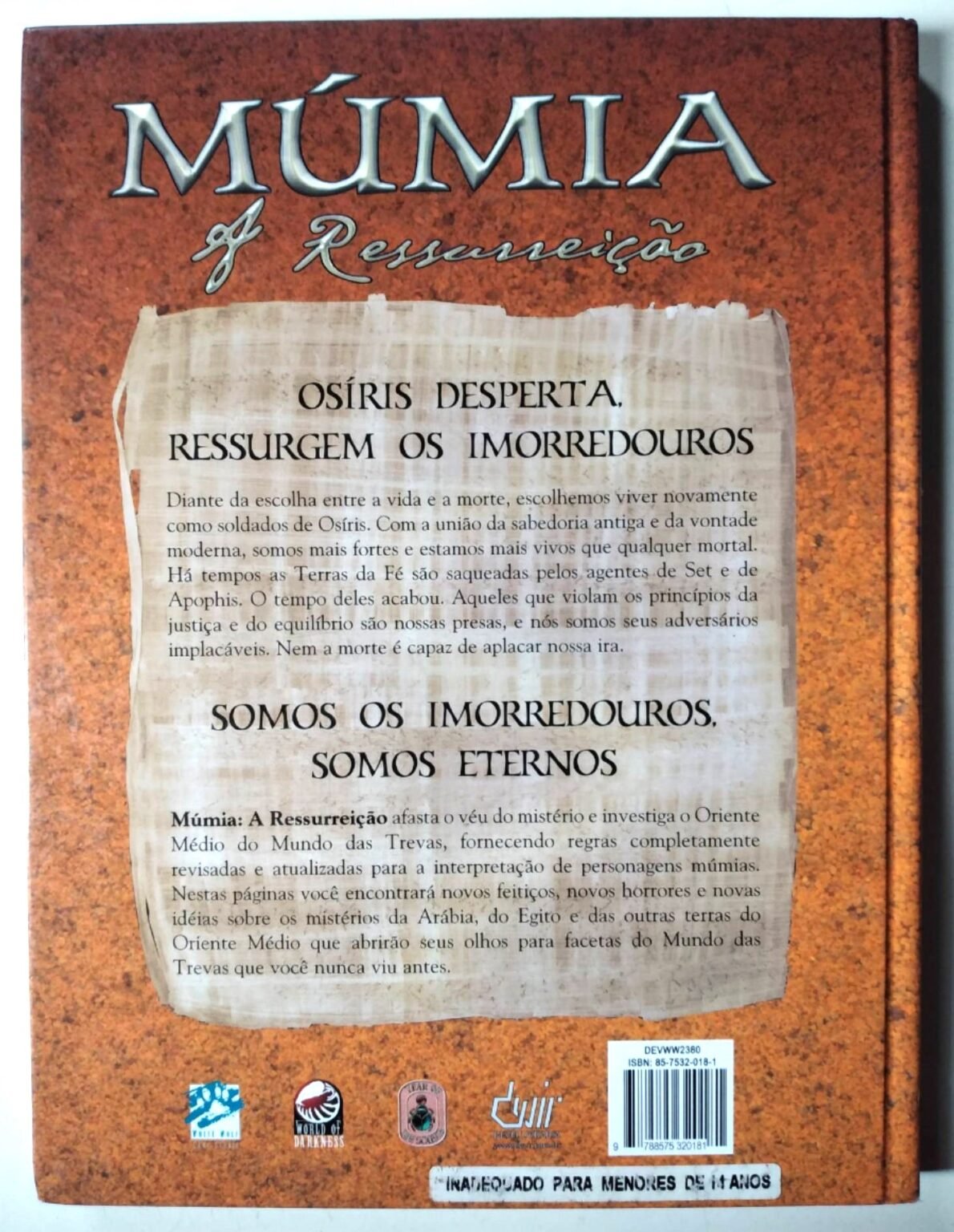 Múmia A Ressurreição - Storyteller/rpg/wod- Mundo Das Trevas - Portal ...